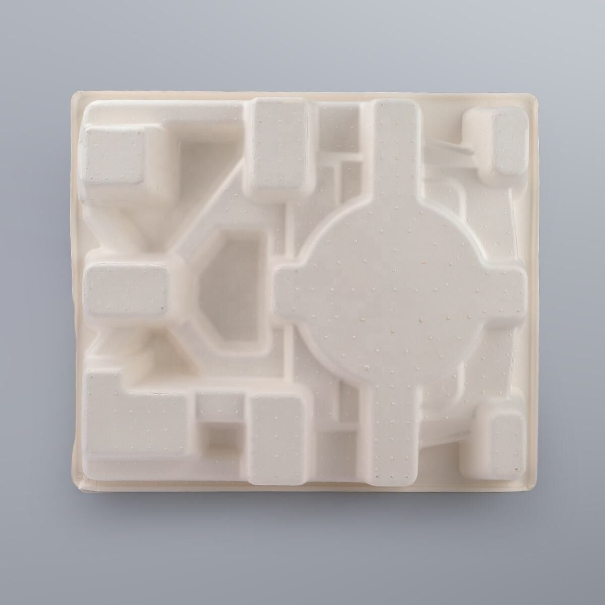 Bagasse Pulp Molded Packaging Tray Biodegradable Recycled Molded Paper ...