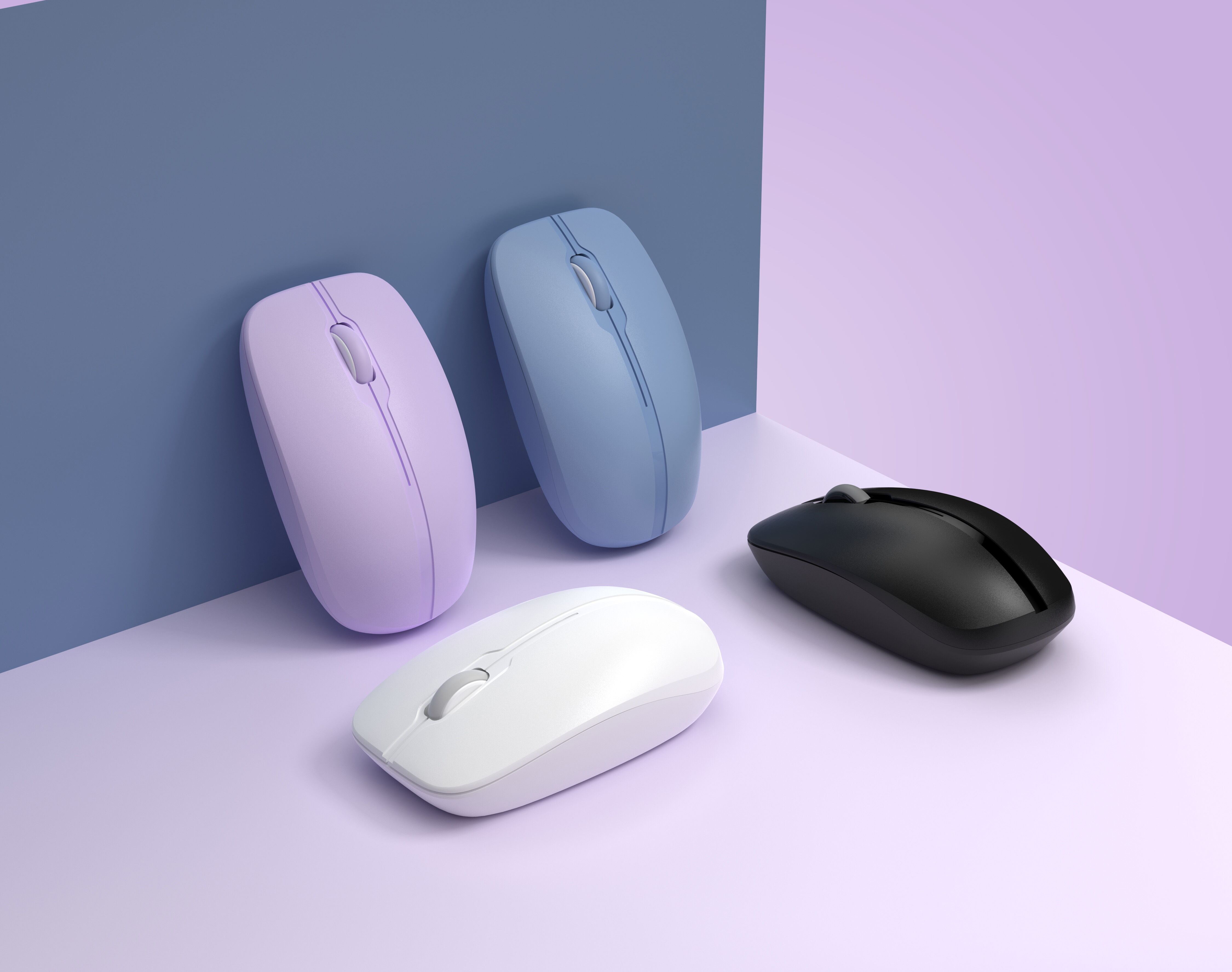 Wireless Bluetooth Mouse 2.4g + Bt3.0/bt5.0 Connection, Silent Clicks ...