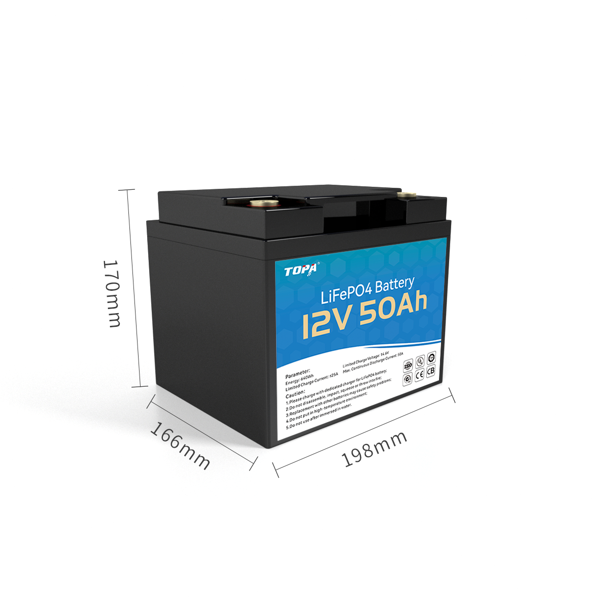 Topa A Grade Lithium Ion Battery 12v 50ah Batteries 50ah For Electrical ...