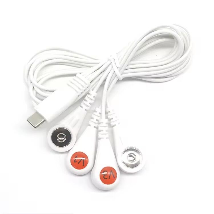 Usb C To 3.5mm 4.0mm Female Snap 4 Leads Shielding Ecg Wire $1.29 ...