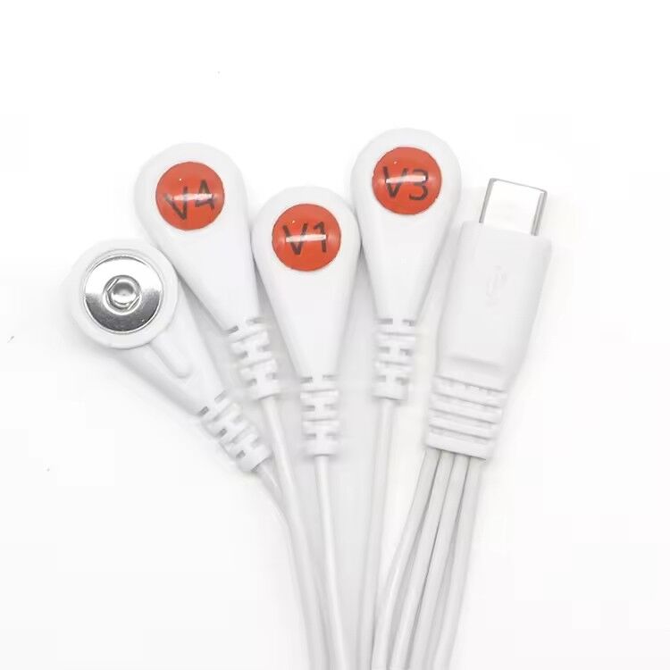 Usb C To 3.5mm 4.0mm Female Snap 4 Leads Shielding Ecg Wire $1.29 ...
