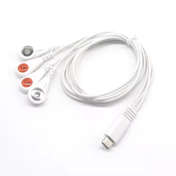 Usb C To 3.5mm 4.0mm Female Snap 4 Leads Shielding Ecg Wire $1.29 ...