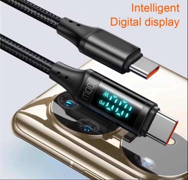 Led Display 100w Usb Type C To Usb C Cable 0.5/1.5/2m For Huawei Ipad ...