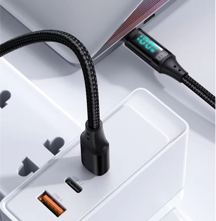 Led Display 100w Usb Type C To Usb C Cable 0.5/1.5/2m For Huawei Ipad ...