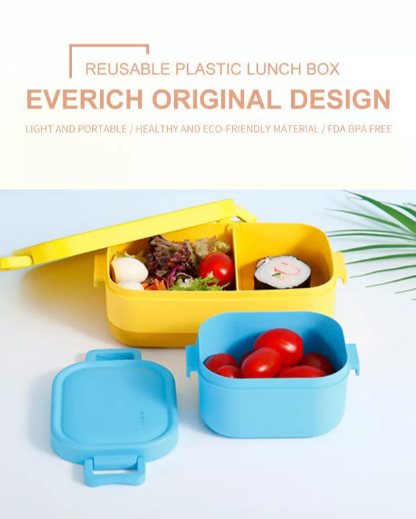 New Arrival Eco Friendly Children Lunch Box Food Container Plastic 3 ...