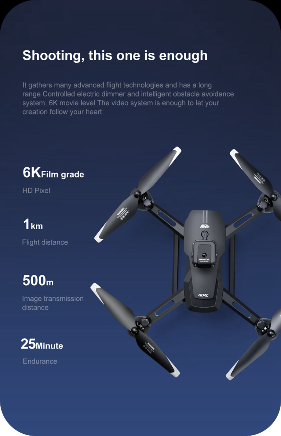 360 ° Obstacle Avoidance Aerial Vehicle With High Strength Protective Frame Buy China