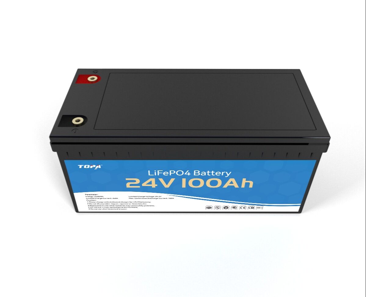 Topa A Grade 24v 100ah Deep Cycle Lifepo4 Battery Pack Lead Acid ...
