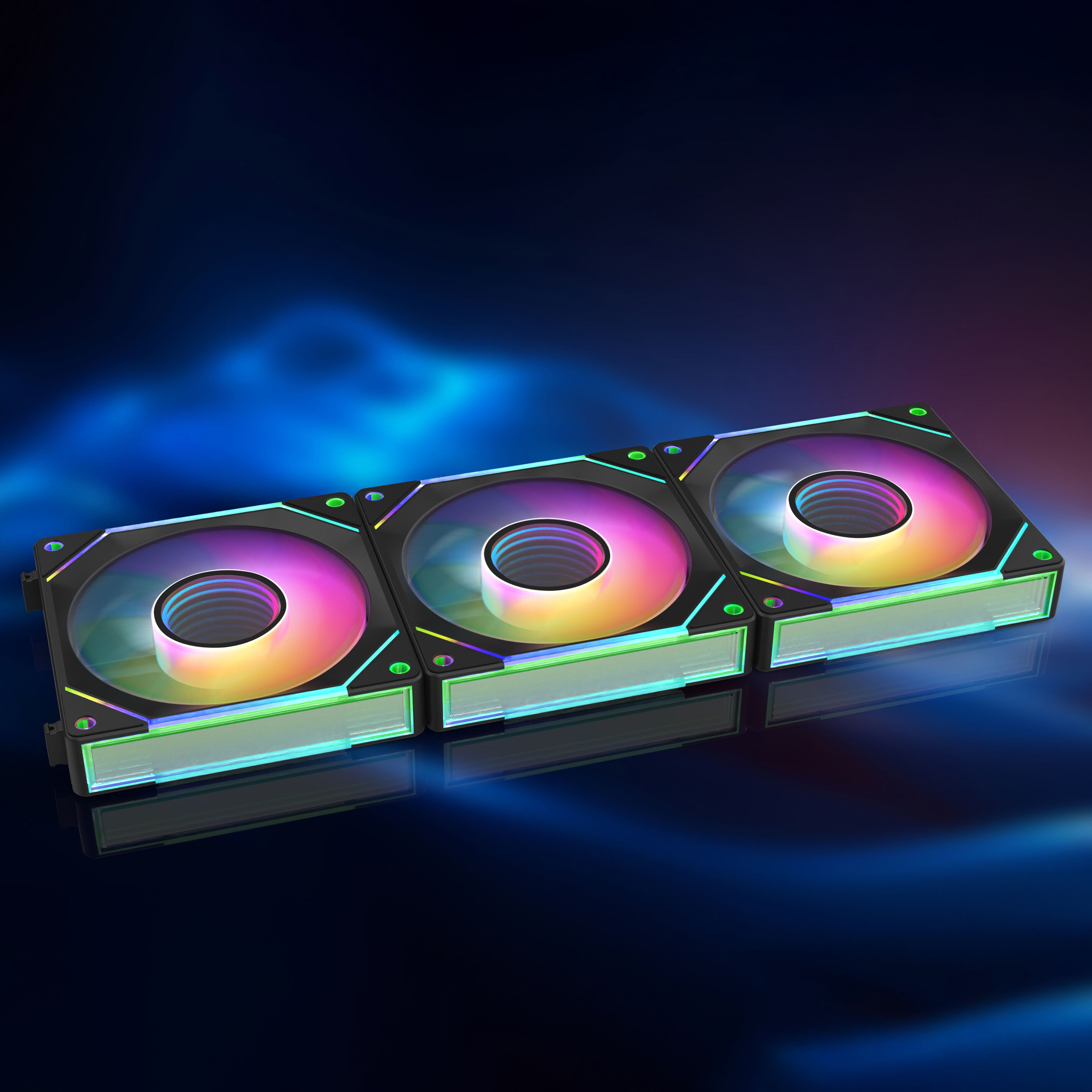 2024 New Design Building Block Style Wireless Computer Fans 120mm 12v ...