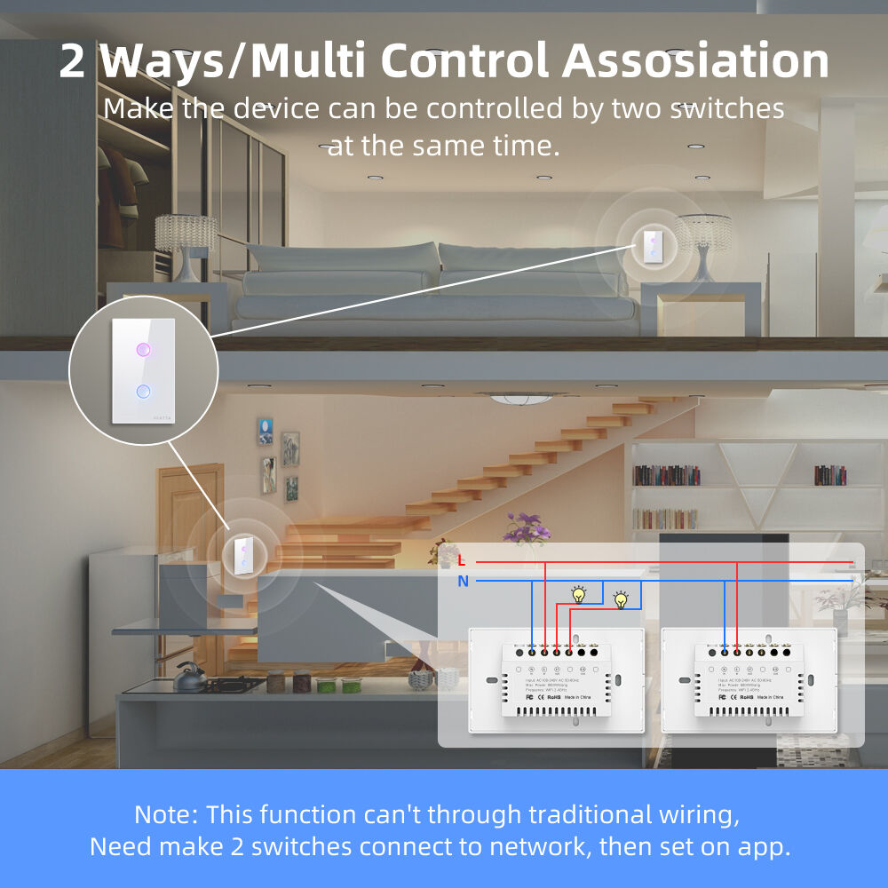 Avatto Tuya Wifi Zigbee Us Standard Wifi Switch With Neutral Tempered ...