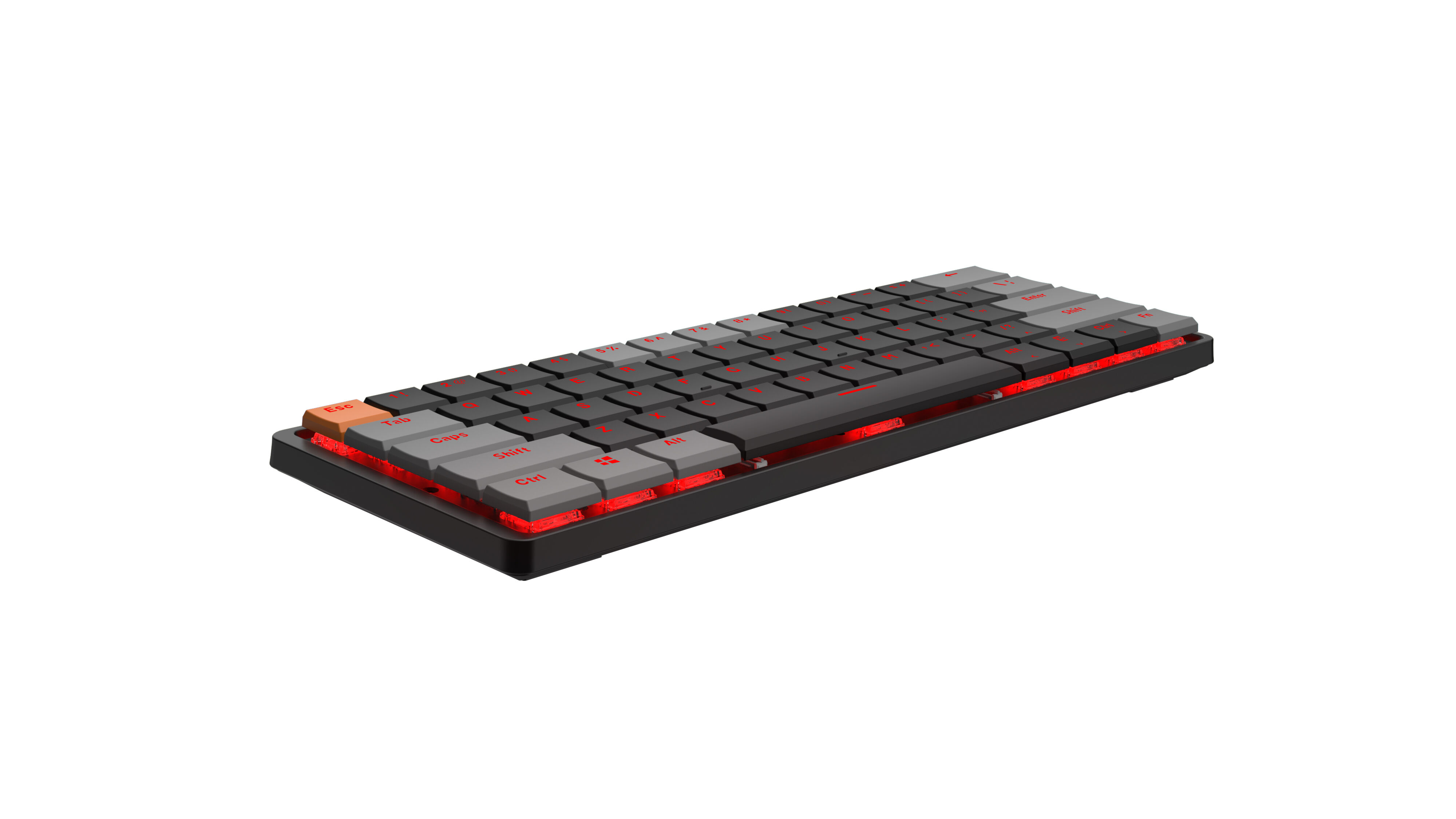 61 Keys Low Profile Triple Mode Mechanical Keyboard 2.4g+wireless+bt 3 ...