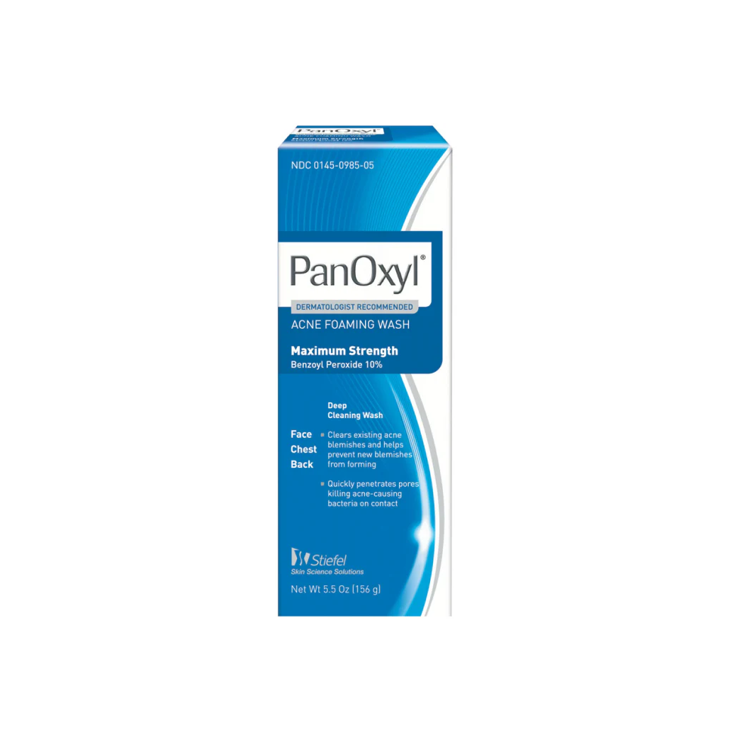 Panoxyl Acne Foaming Wash Benzoyl Peroxide 10% Maximum Strength ...