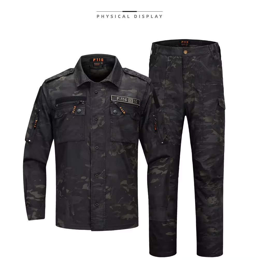 Camouflage F116 Uniform Men's Oem Security Guard Uniforms Breathable ...
