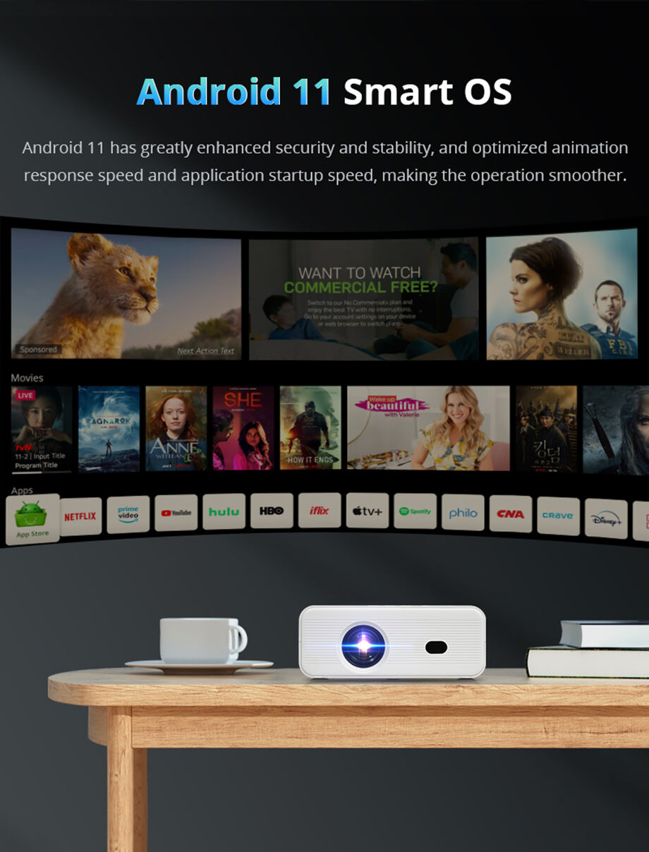 Buy China Wholesale Mini Android Tv Smart Projector Home Theatre ...