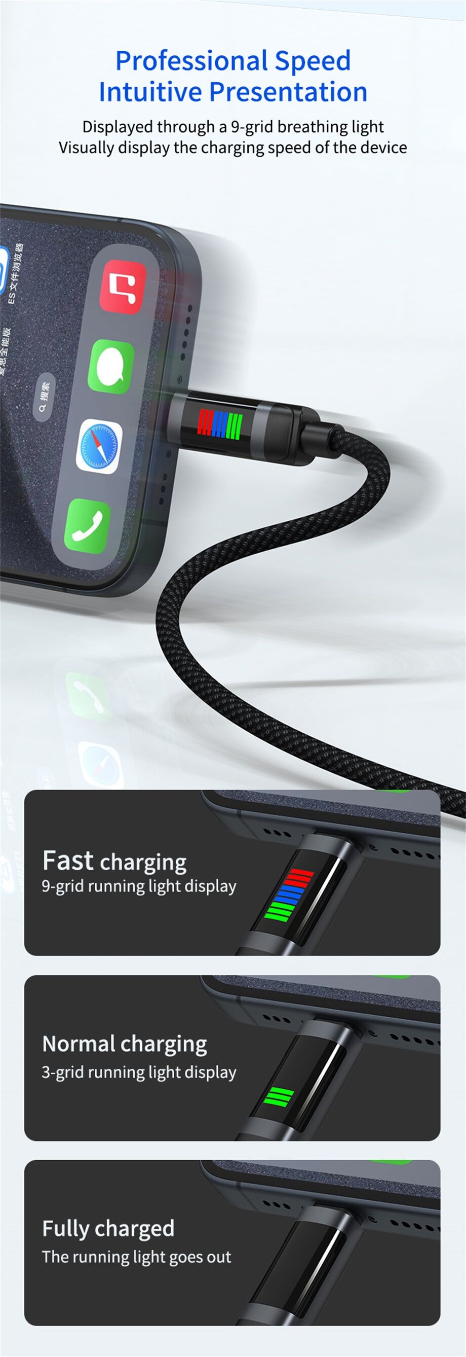 Bulk Buy China Wholesale Hot Sales Fast Charging Color Changing Display ...