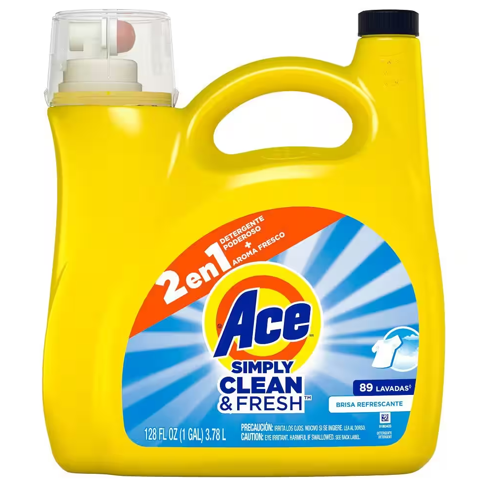 Ace 92 Oz. Spring Fresh Scent Liquid Laundry Detergent With Downy (48 ...