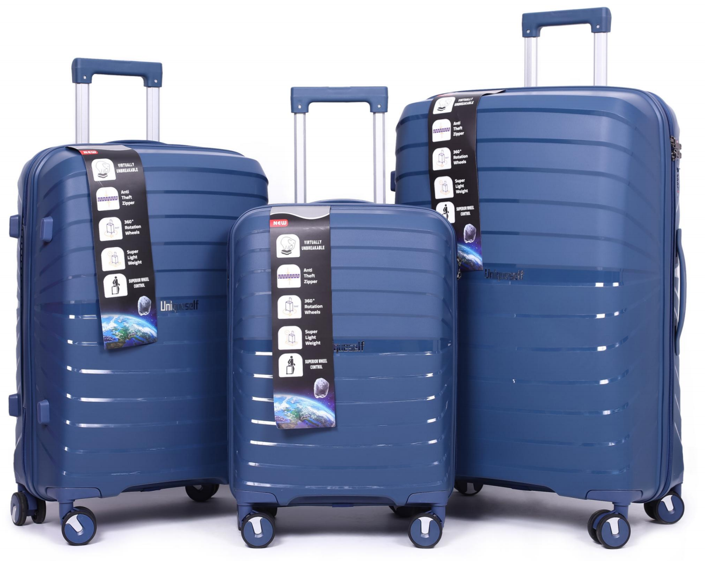 Travelnota Polypropylene Luggage ,fashionable Pp Suitcase Of 3 Pcs Set ...