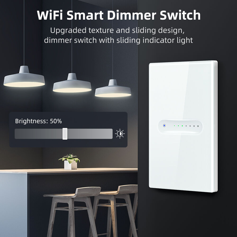 Avatto Tuya Wifi Smart Switch Light 1 2 Gang Wifi Dimmer Wireless Glass ...