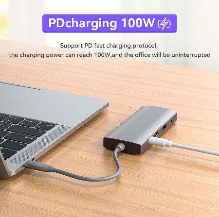 Usb C Docking Station 4k Hdmi Multi 9 In 1 Port Ethernet Adapter Type C ...