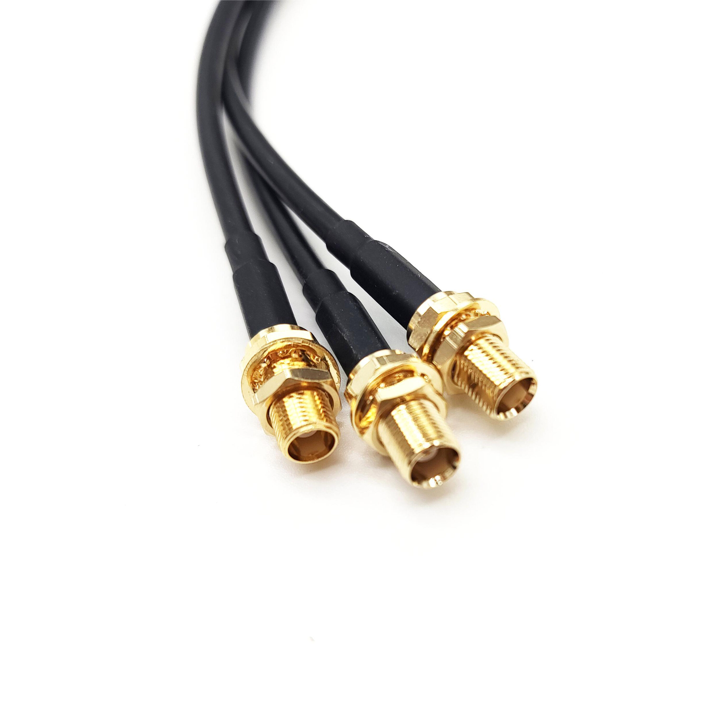 Oem Odm Black Rp Sma Female To Mmcx Cable Extension Rg178 Rf Coaxial ...