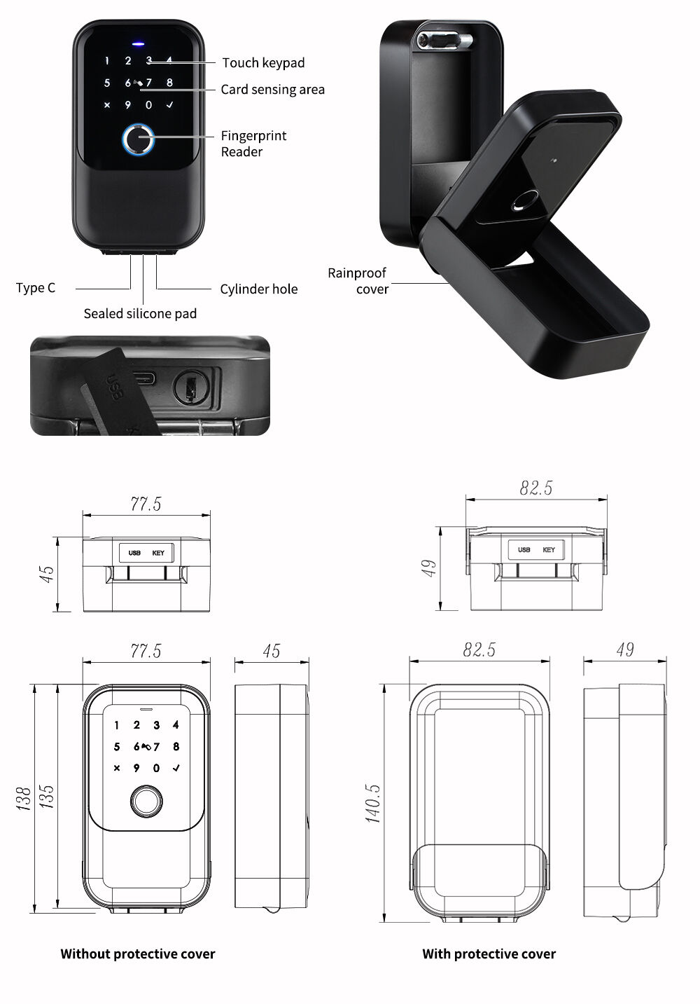 Buy China Wholesale Waterproof Keyless Entry Keybox Password Card ...