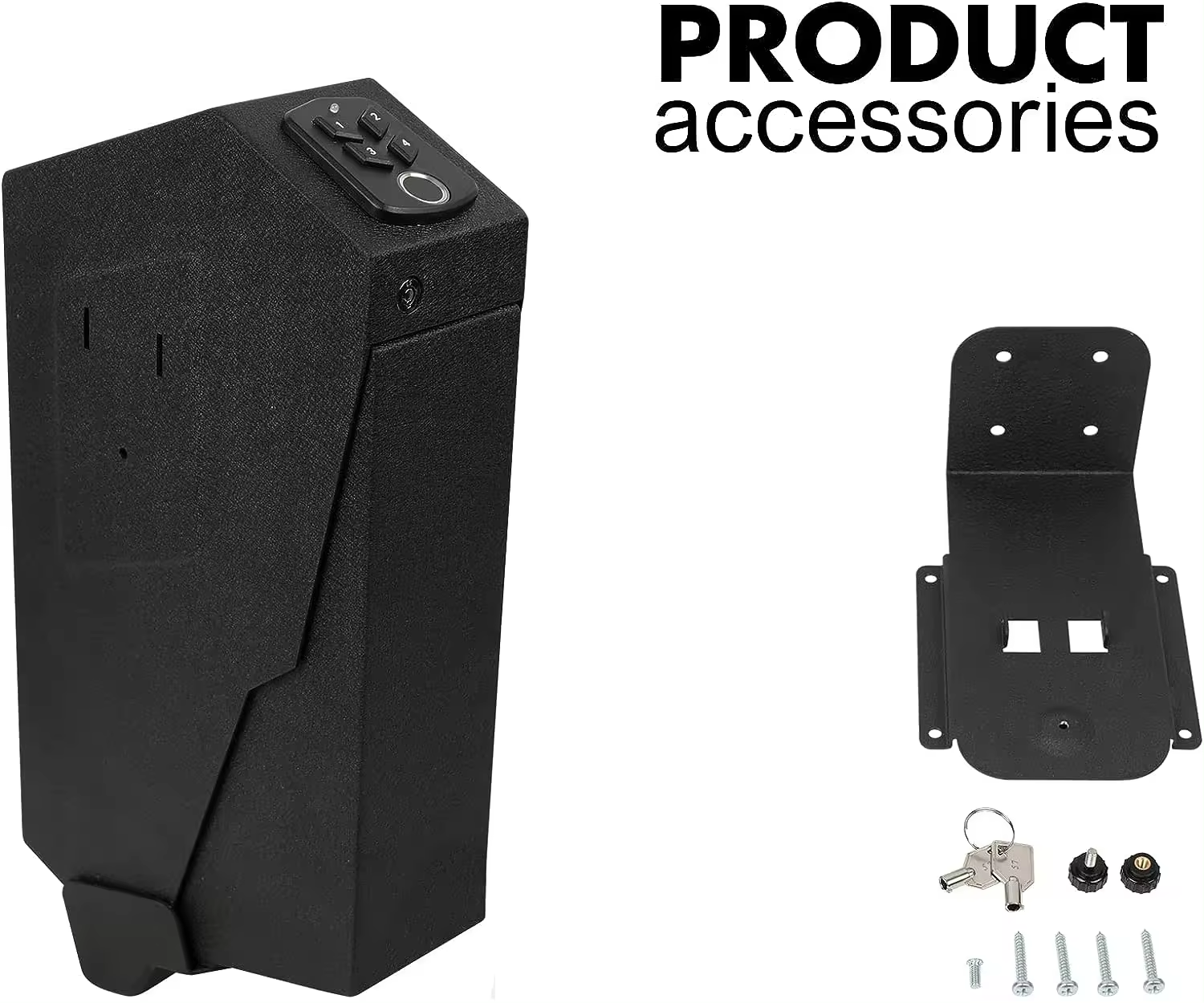 Biometric Gun Safe For Handgun Mounted Gun Safes For Pistols Bedside ...