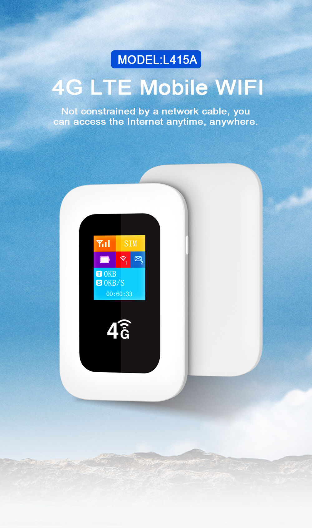 Jimi 2100mah Battery 4g Hotspot Esim Router Lte Wifi Wireless Router ...