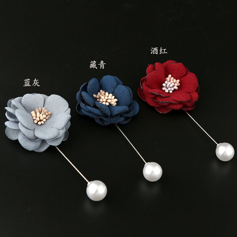 Bulk Buy China Wholesale Cotton Fabric Flower Brooches And Hemp Flower ...