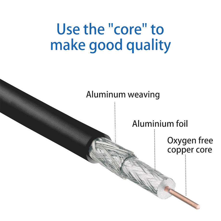 Bulk Buy China Wholesale 4k Aerial Cable, Tv Cable Angled Connectors ...