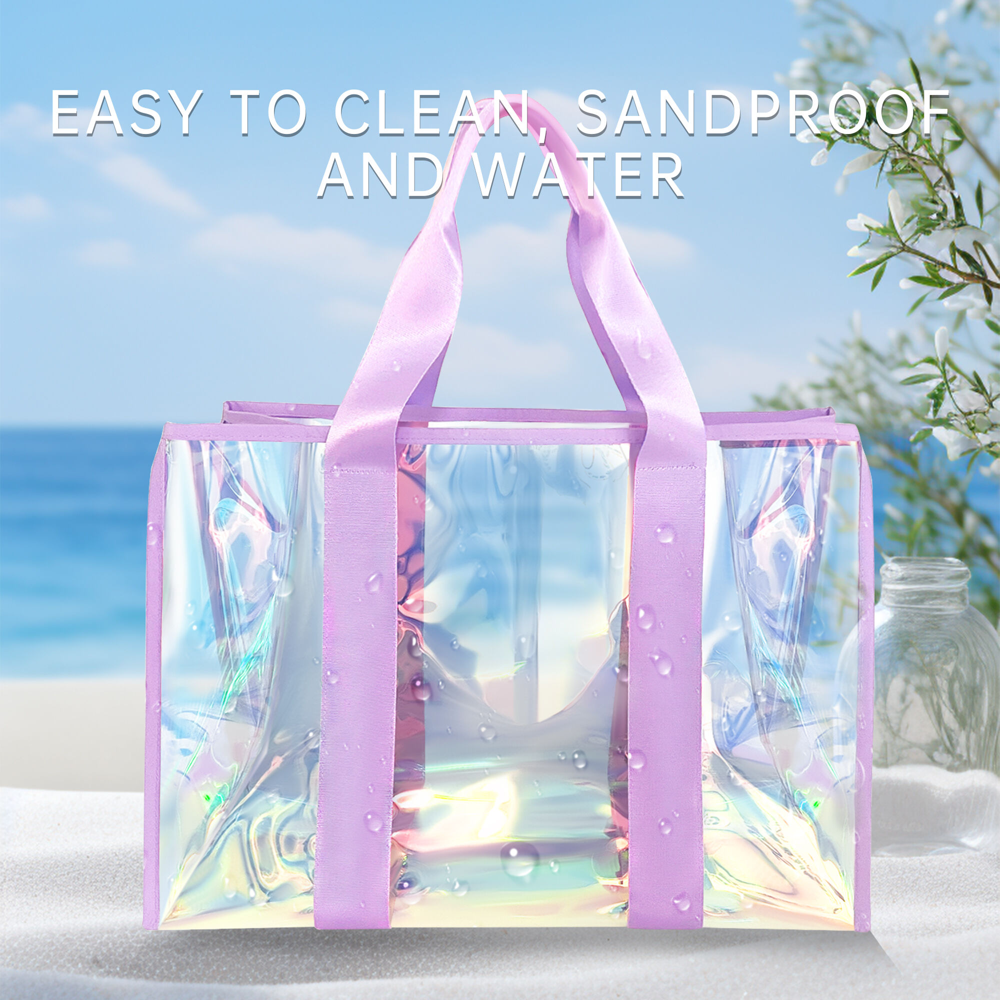 Buy China Wholesale Custom Logo Fashion Casual Pvc Laser Tote Bag ...