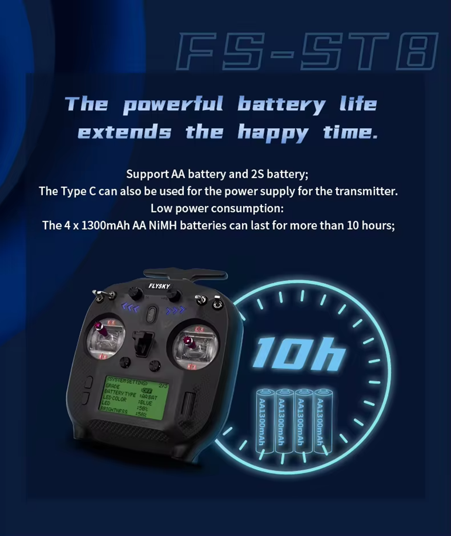 Flysky Fs-st8 Remote Control Applicable To Fighting Crossing Machine ...