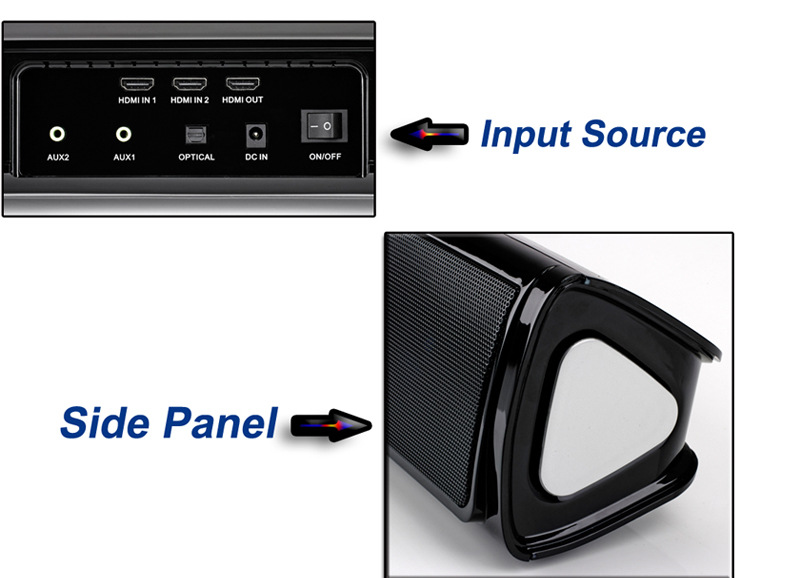 Sp608 Sound Bar With Built-in Subwoofer , Wirelesstv Speakers Bluetooth ...
