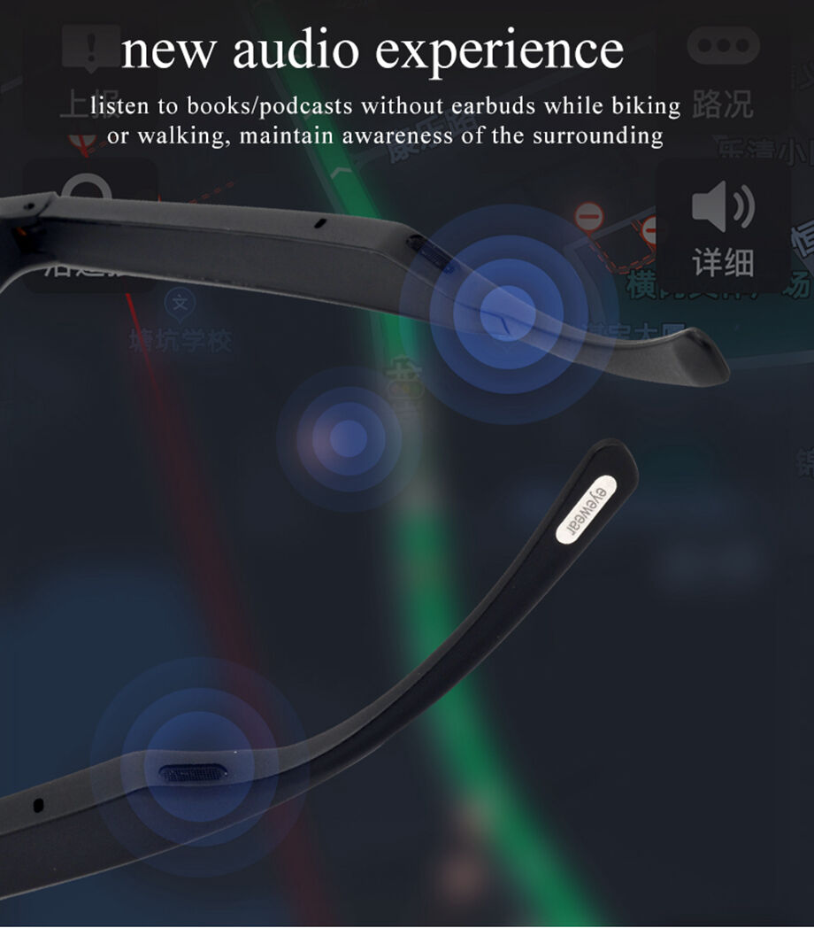 Custom Frame Smart Eyeglasses Uv Polarized Bluetooth Video Glasses ...