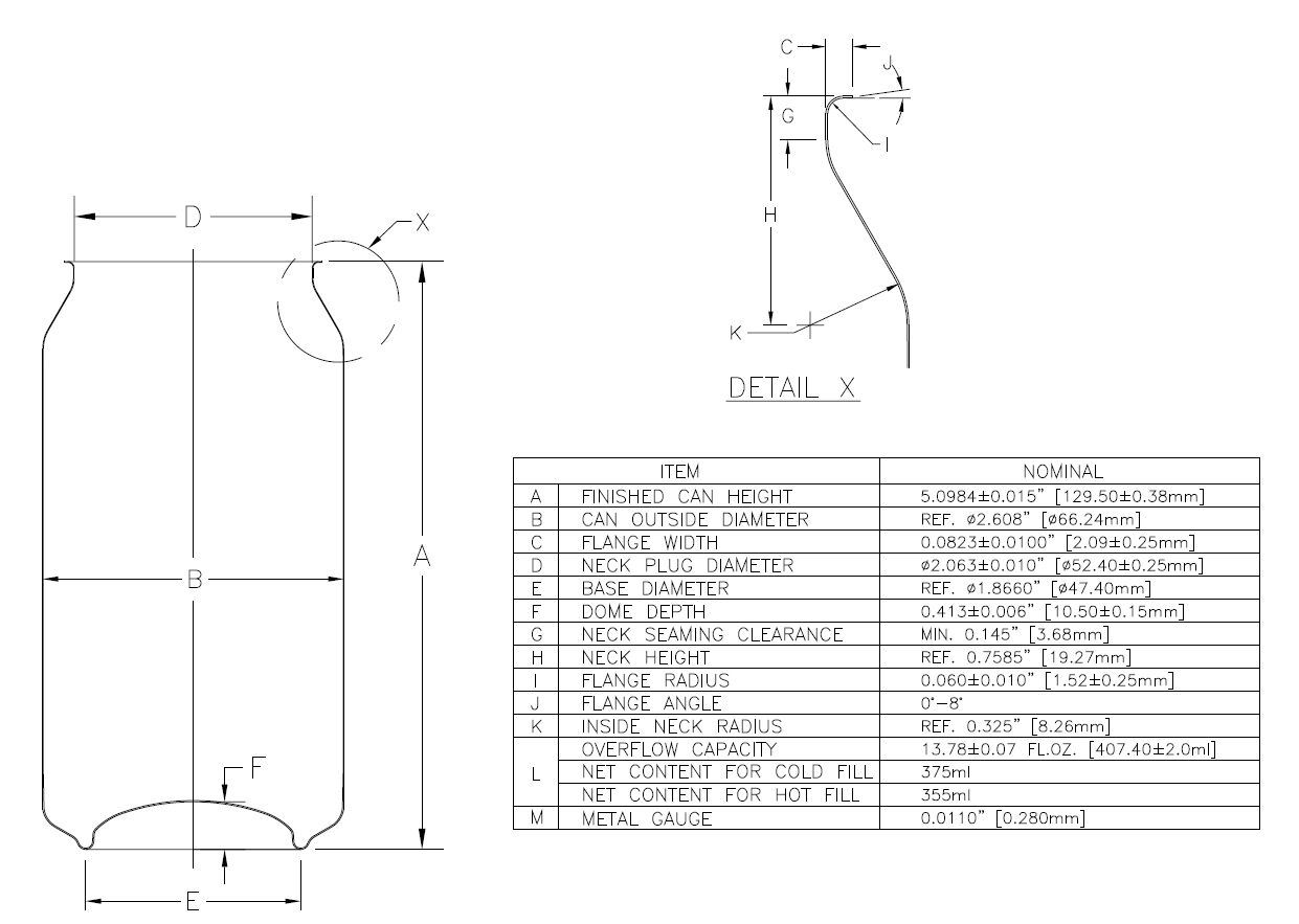330ml/375ml Aluminium Can Body For Energy Drinks, Custom Design Printed ...