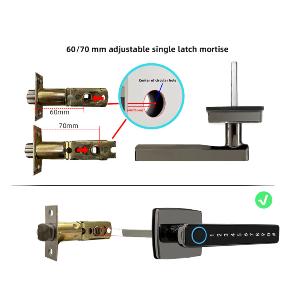 Cheap Low Price Door Handle Lock Digit Fingerprint Touch Screen ...