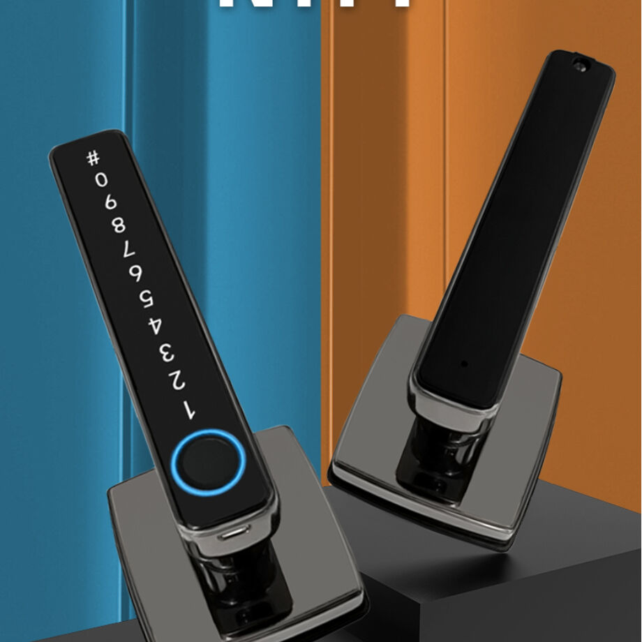 Intelligent Electronic Biometric Home Fingerprint Password Handle Lever ...