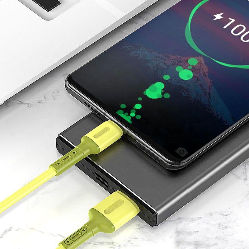 Liquid Soft Adhesive Data Cable Fast Charging Usb A To Type C Micro Usb ...