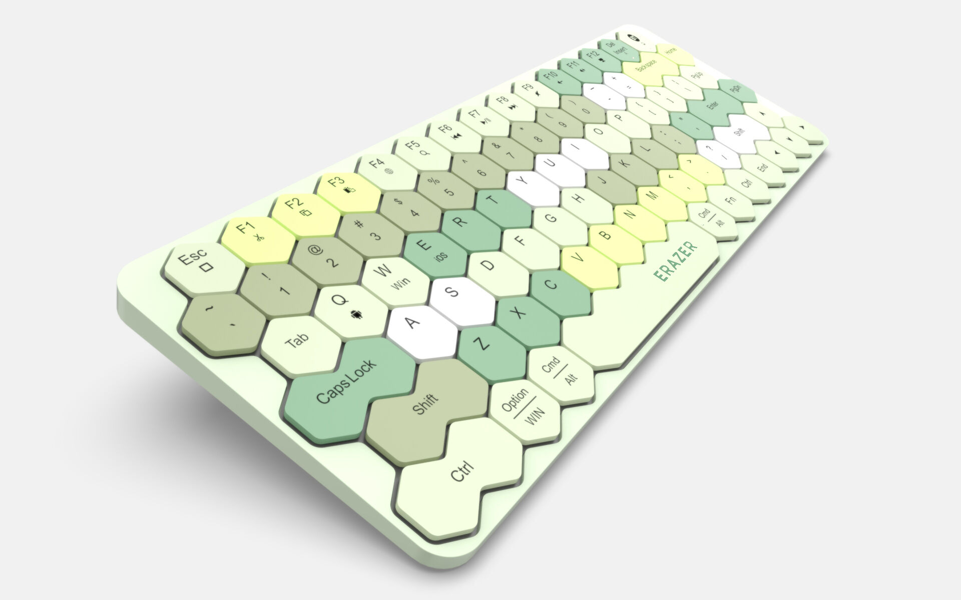 Sqt Sk-674btc Hexagon Scissor Keycaps Rechargeable Slim Bluetooth ...