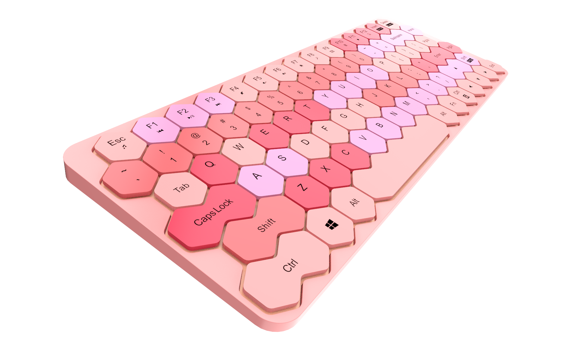 Sqt Sk-674btc Hexagon Scissor Keycaps Rechargeable Slim Bluetooth ...