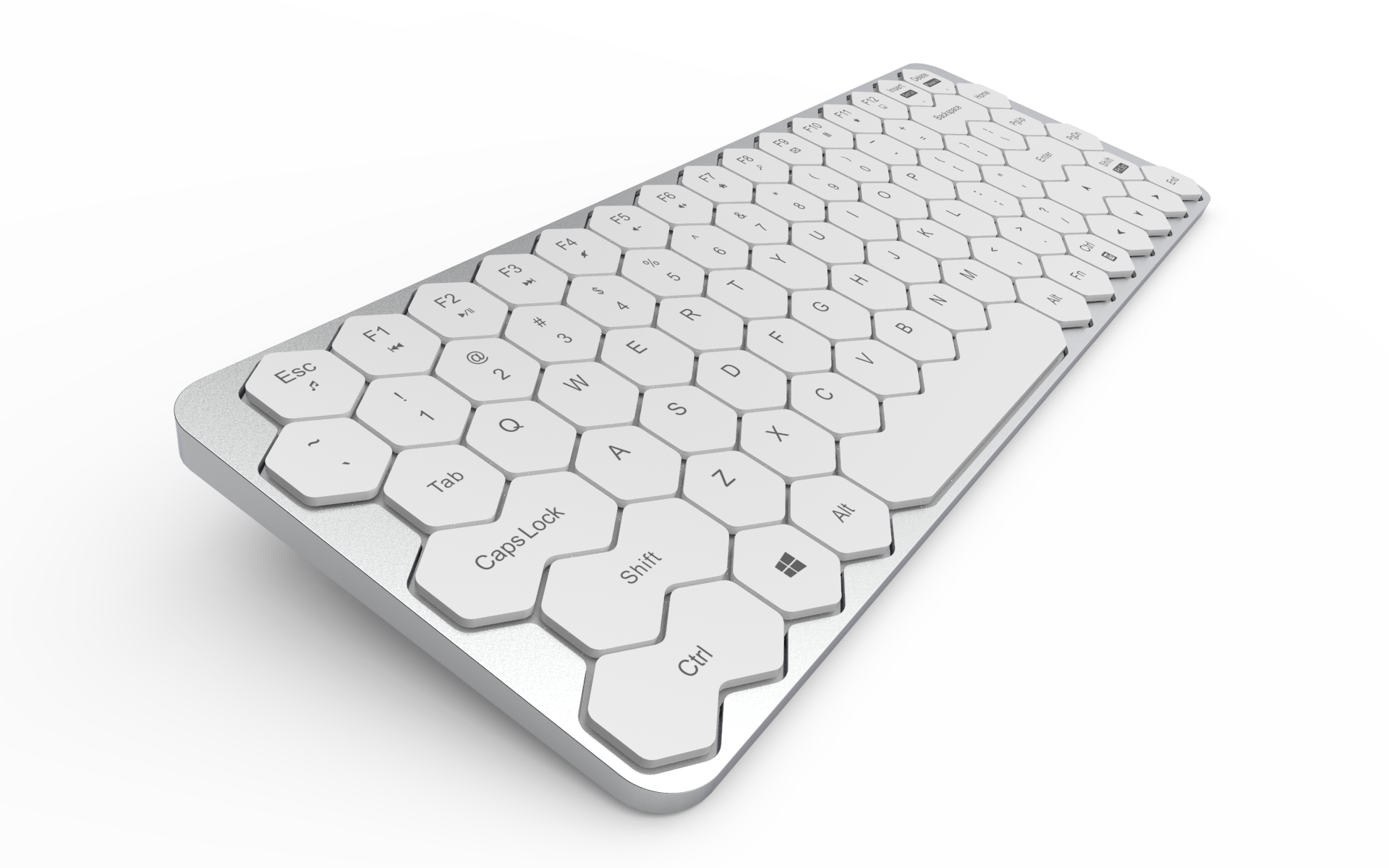 Sqt Sk-674btc Hexagon Scissor Keycaps Rechargeable Slim Bluetooth ...