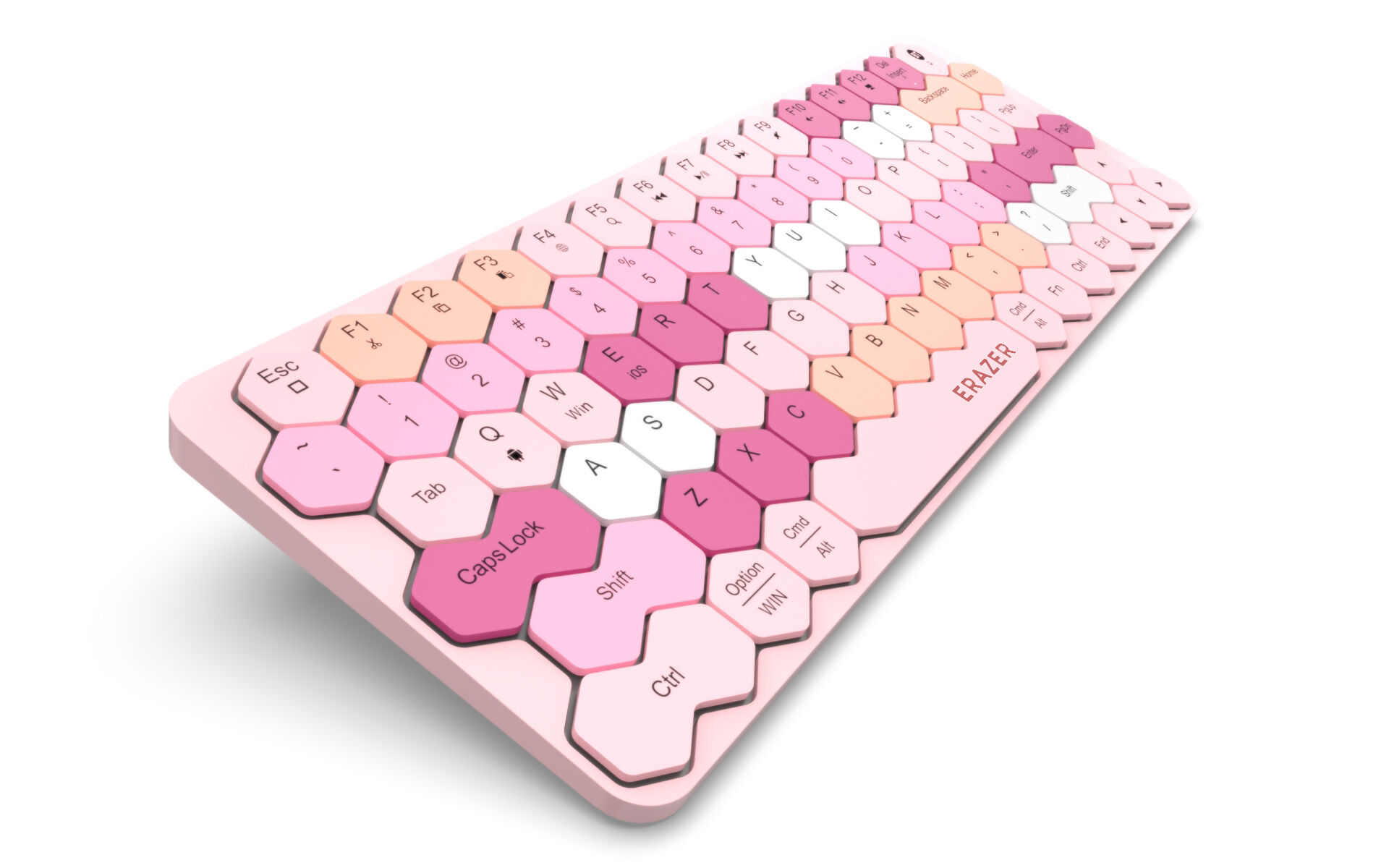 Sqt Sk-674btc Hexagon Scissor Keycaps Rechargeable Slim Bluetooth ...