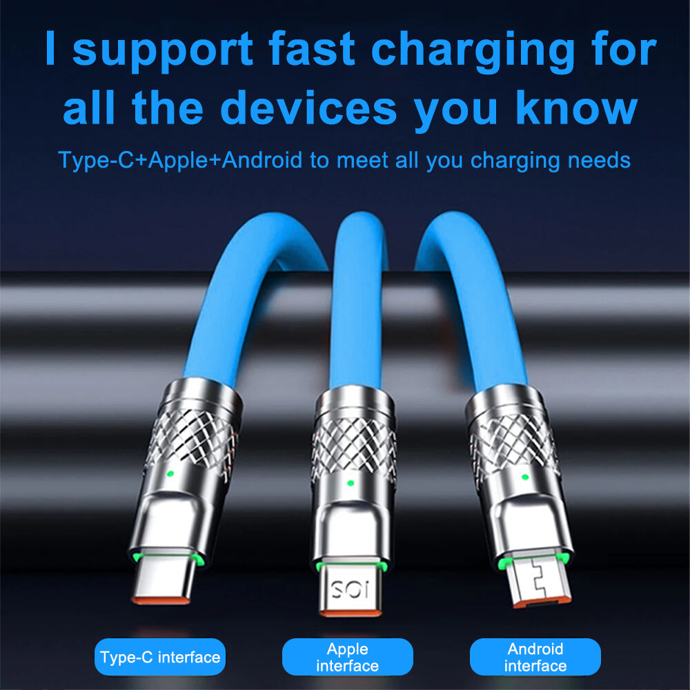 Bulk Buy China Wholesale 3- In-1 Liquid Silicone Usb Cable Usb C Micro ...