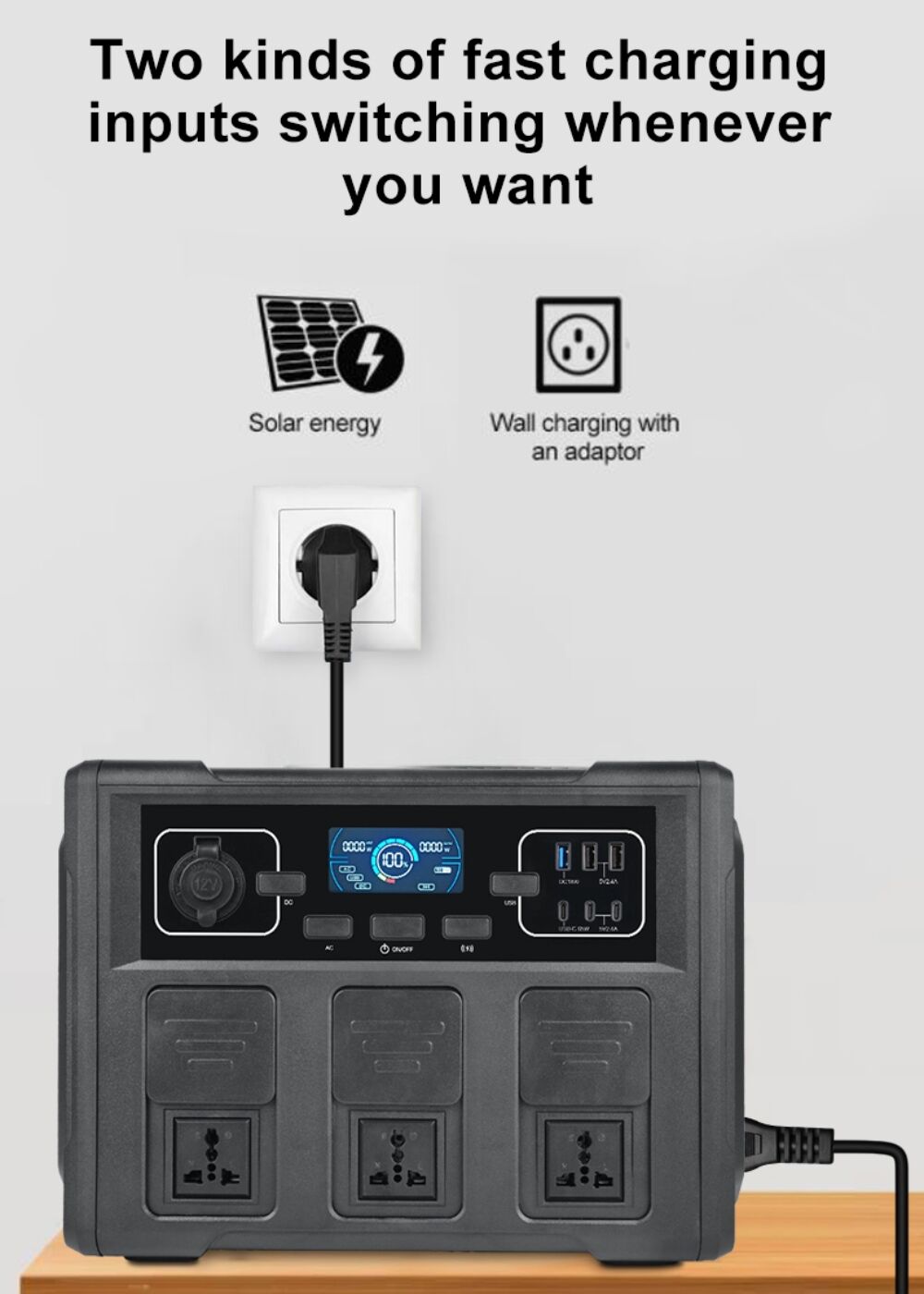 Factory Direct High Quality China Wholesale Outdoor Tragbare High Capacity Portable Ac110v 220v ...