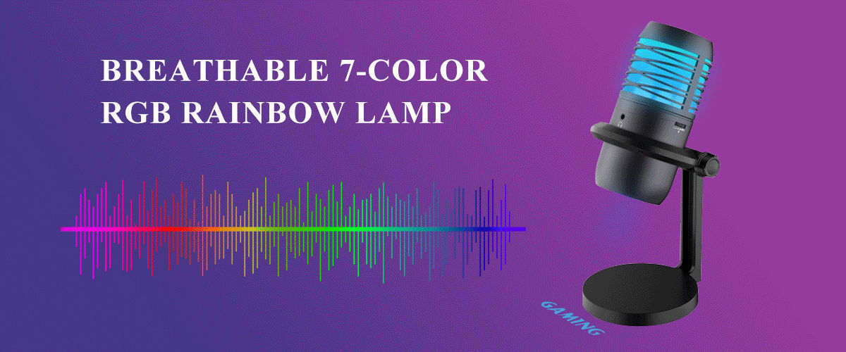 Oem Xzcolorful 271 Usb Mic With Rgb Light 96khz Condenser Microphone ...