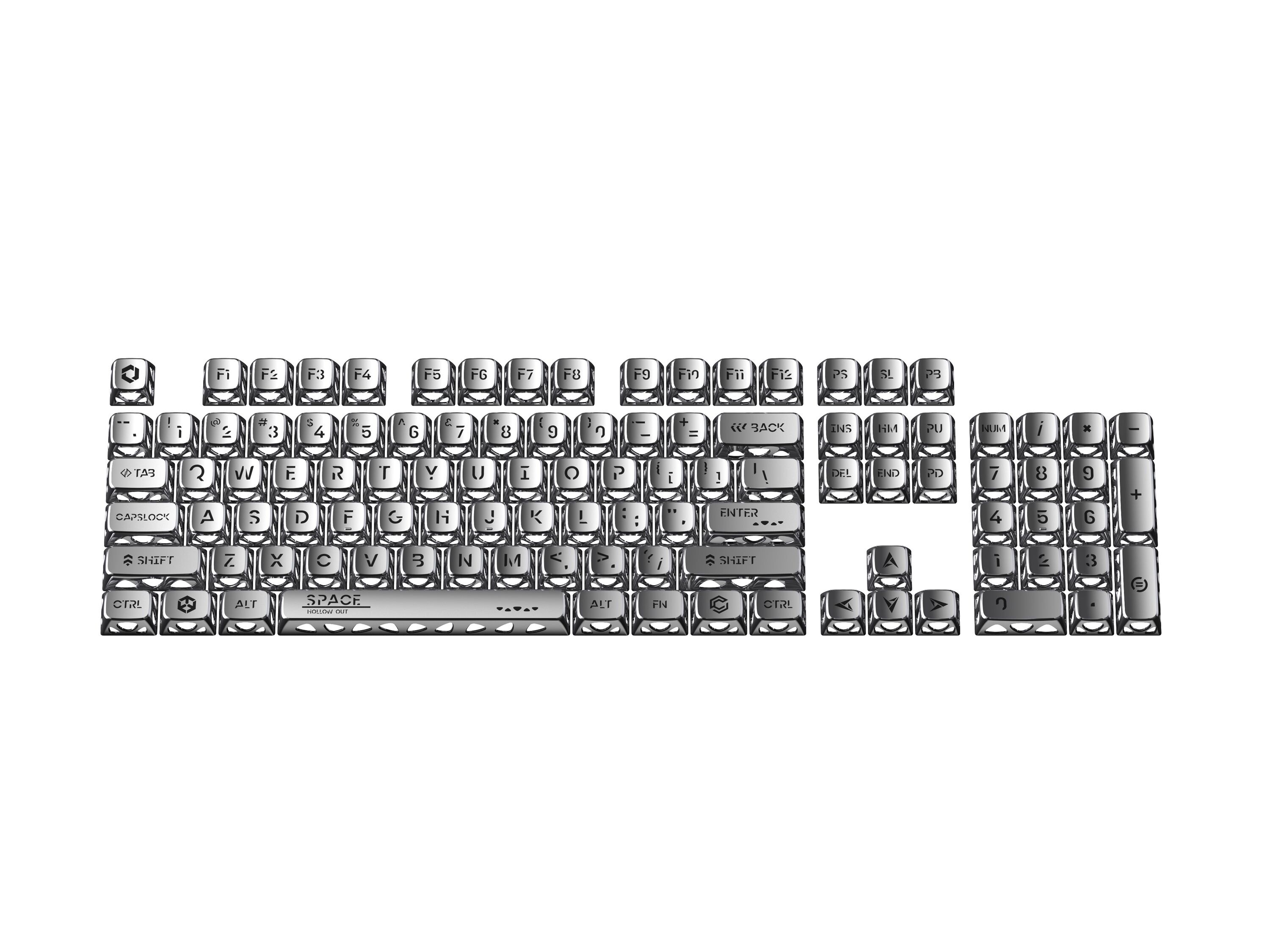 High-quality Aluminum Keycap Set - For Cherry Mx And Other Mechanical ...