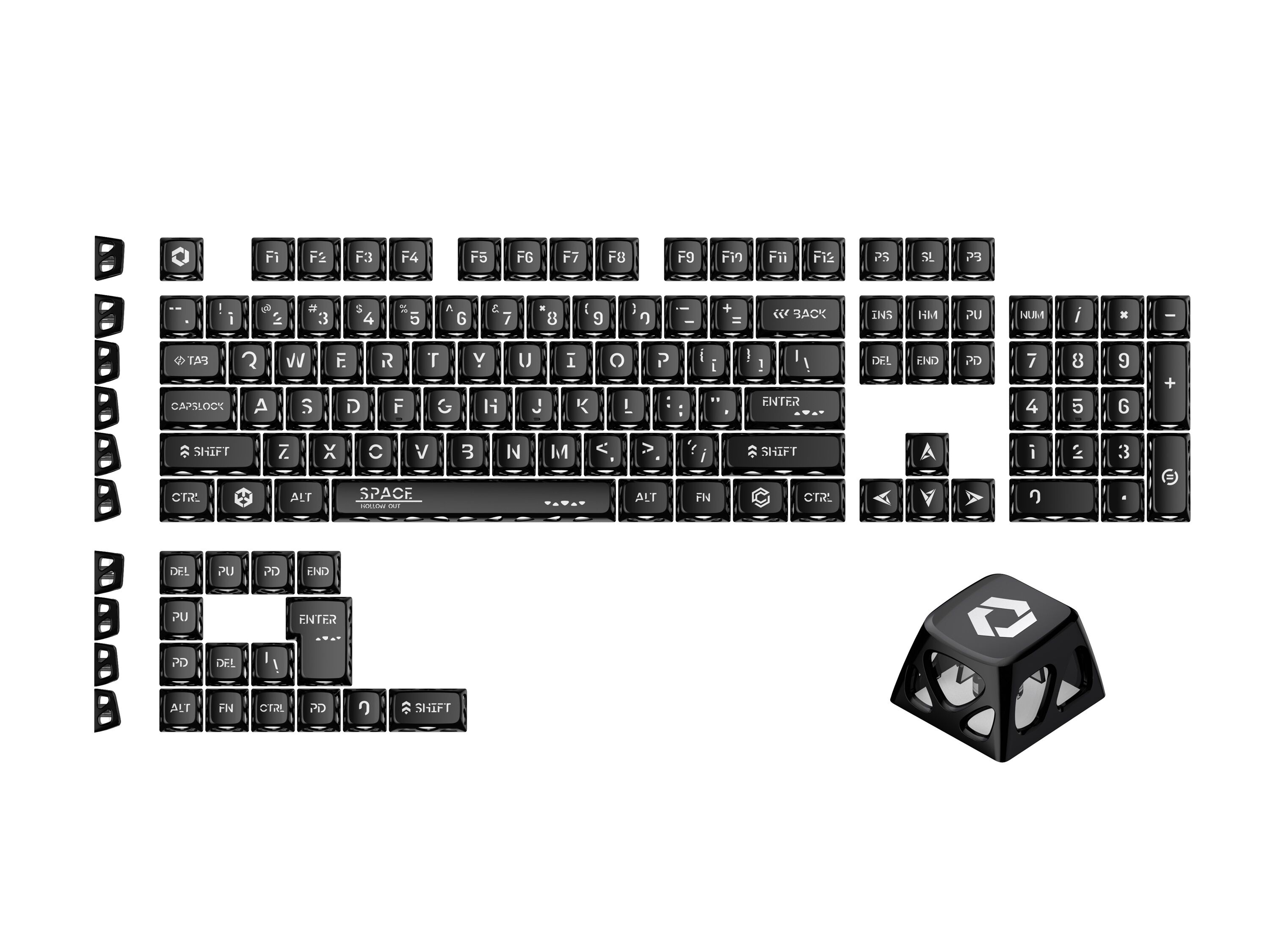 High-quality Aluminum Keycap Set - For Cherry Mx And Other Mechanical ...