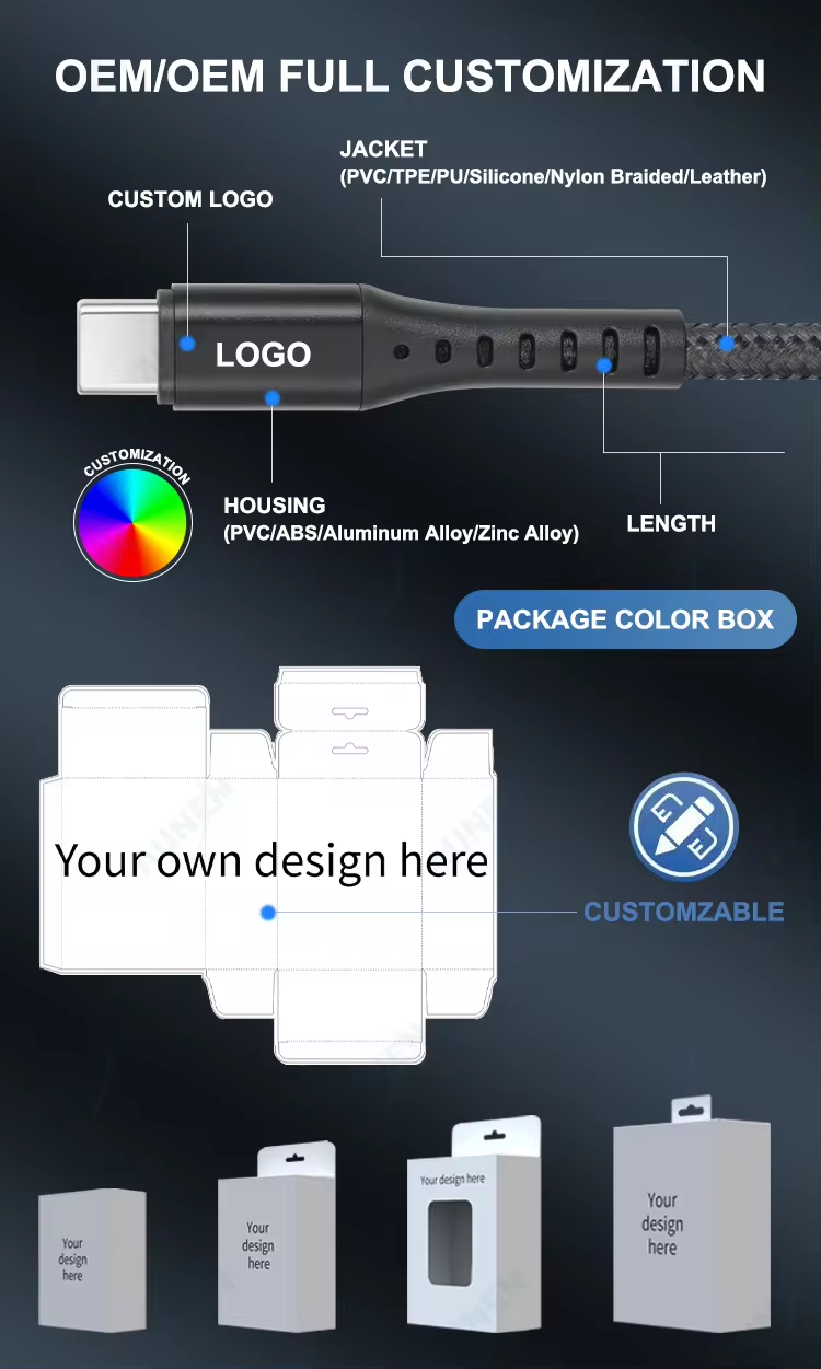 Super Fast Charge Data Cable 6a 100w Support Most Of The Market Mobile ...