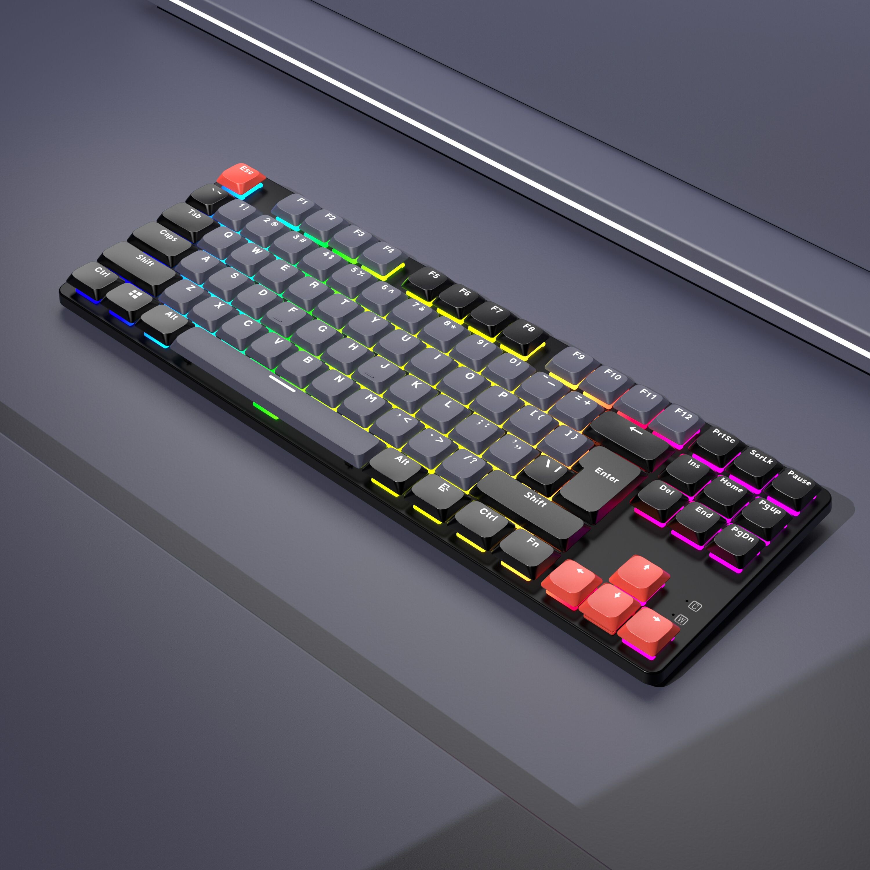 Top Selling Gaming Mechanical Keyboard Wired 87 Keys Keyboard With ...