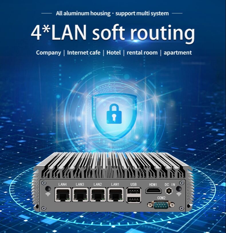 New Soft Router J4125 Pfsense Mini Pc 4*2.5g Lan Support 4g Module Ddr4 ...