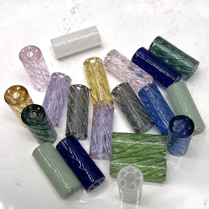 Wholesale New Spiral Style Colorful Smoking Holder Tips Glass Filter ...