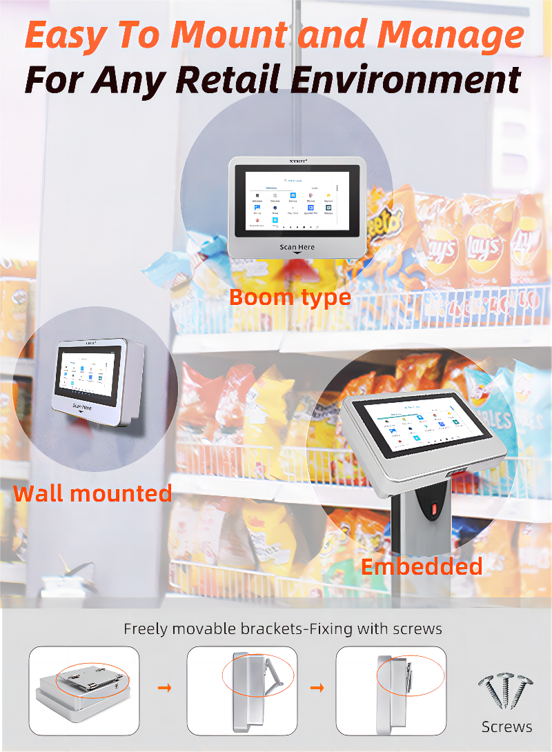 Wide Application Barcode Scanning Android 11 5-inch Touch Screen ...